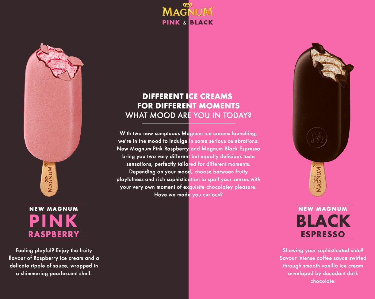 Unilever: Magnum Pink and Black